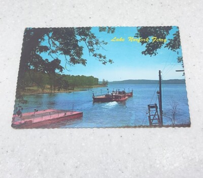 Lake Norfork AR-Arkansas, Lake Norfork Ferry, Antique Vintage Postcard ...