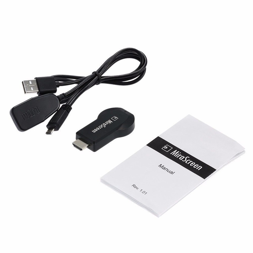 Wireless Wifi Mirascreen Audio Video Adapter Ios to HDMI TV HDTV ...