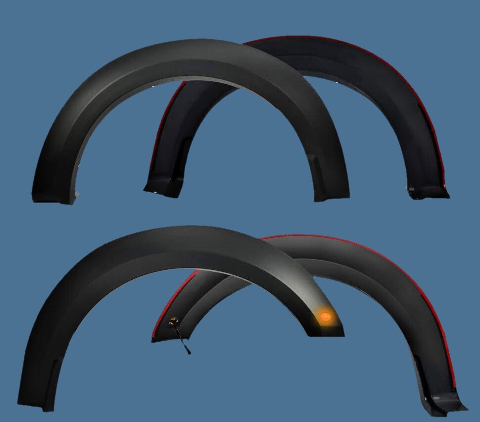 Ford Raptor SVT Style LED Black Fender Flares Set For 15-17 Ford F150 ...