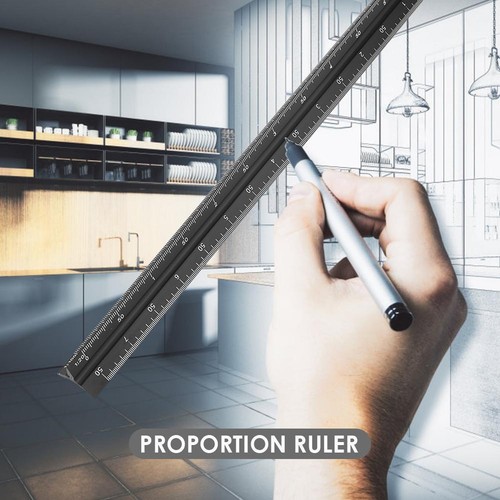 hot 30cm Aluminum Alloy Scale Ruler Aluminum Scale Ruler for Drafting ...