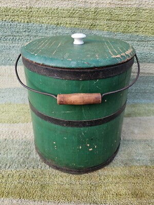 Primitives - Wooden Firkin Sugar Bucket