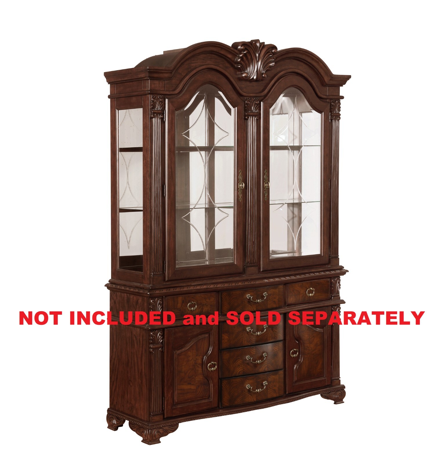 Formal Traditional Style 9pc Dining Set Brown Oak Finish Furniture ...