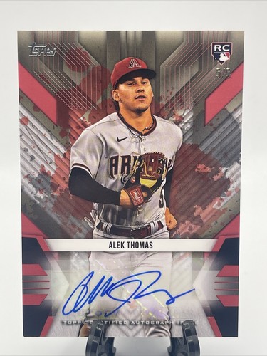 2022 Topps UK Alek Thomas Diamondbacks RC Auto SP Bsa-at 5/5 Rookie ...
