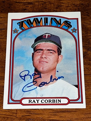 1972 Topps Baseball #66 Ray Corbin RC Rookie Twins Autograph | eBay