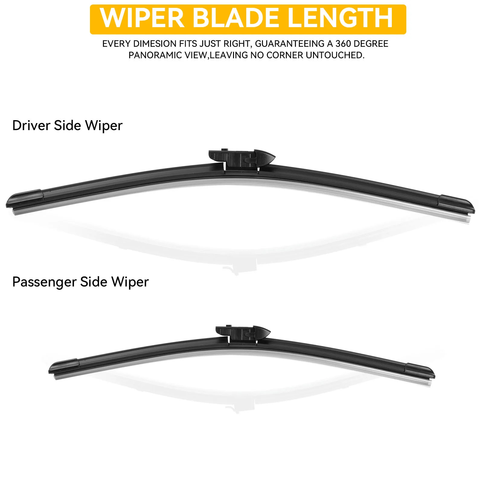 For Toyota Prius 2016-2022 Front Left & Right Windshield Wiper Blades ...