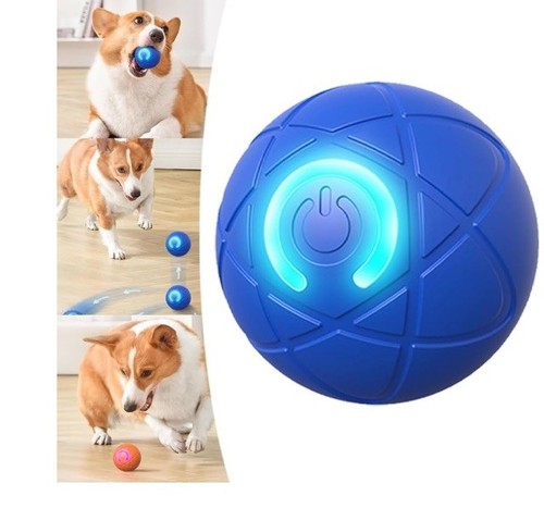 Smart Bouncing Ball Pet Dog Toy Ball Electric Jumping Blue Pet Ball NEW ...