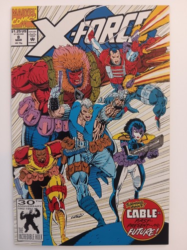 X-Force # 8 Key 1st Domino Appearance Marvel 1992 Rob Liefeld MCU ...
