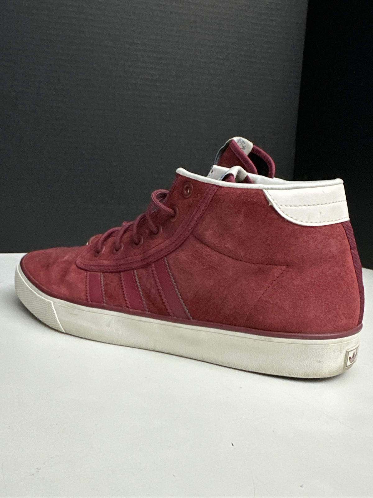 Adidas Red Suede High Top Sneakers Shoes 12 Kiel | eBay