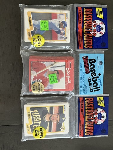 1990 Lot of 5 SEALED BASEBALL PACKS Donruss, Upper Deck, Bowman, Fleer ...
