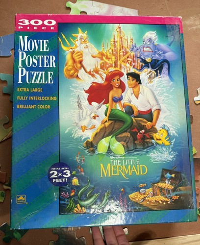 Disney PUZZLE The Little Mermaid Movie Poster Banned 300 Piece 2x3 Feet ...
