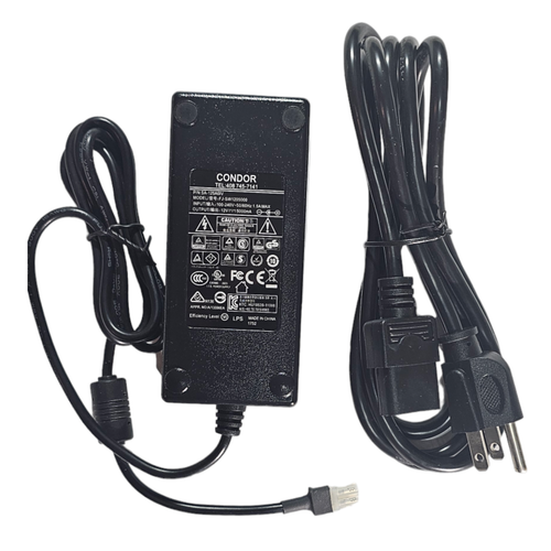 CONDOR 100-240VAC INPUT 12V 5A 50/60 HZ POWER supply ADAPTER Molex ...