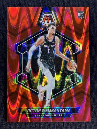 2023-24 Panini Mosaic Victor Wembanyama #238 Red Tectonic Prizm RC ...