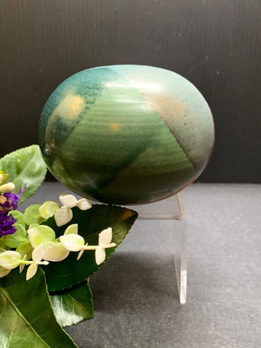 Art Pottery Glazed Clay Rattle Ball, Orb, Spirit Shaker, Paperweight | eBay