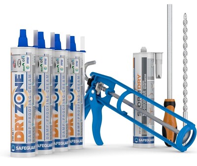 Dryzone Damp Proofing Injection Cream Kit (310ml) - DPC Rising Damp ...
