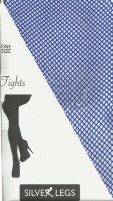Royal Blue Fishnet Tights By Silver Legs | eBay UK