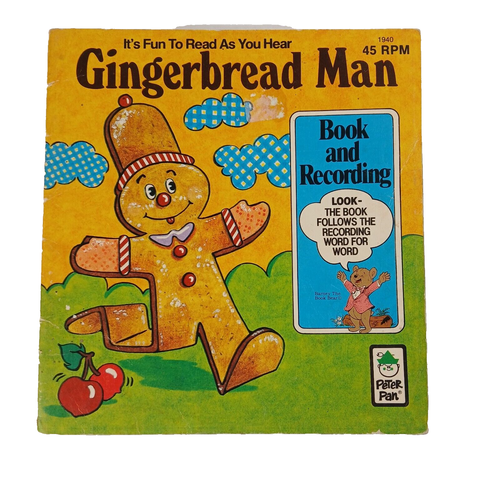Gingerbread Man Peter Pan Records Book Vintage | eBay