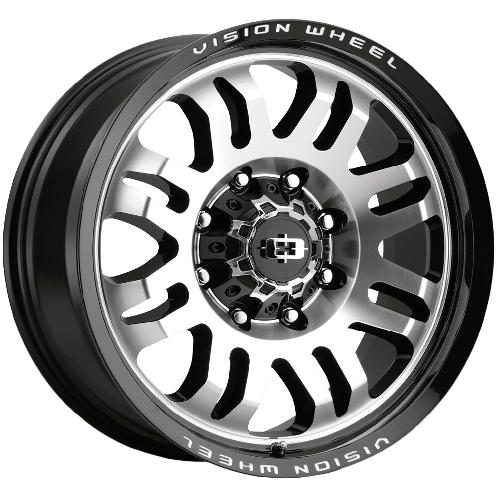(Set-4) Vision 409 Inferno 18x9 6x135 +12mm Black/Machined Wheels Rims ...