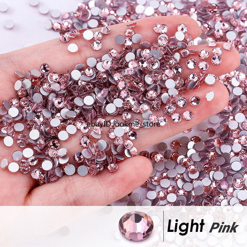 Red Siam Crystal Flat Back Rhinestones Glitter Glass Gems Nail Art ...