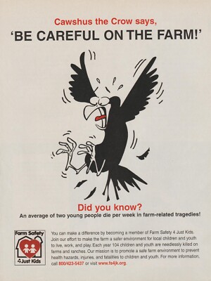 2006 Farm Safety 4 Just Kids - Cawshus The Crow -"Be Careful On Farm ...