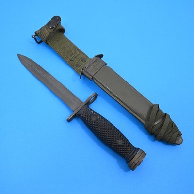 CASE, USM4 BAYONET KNIFE W/BLACK PLASTIC SCALES WITH USM8A1 PLASTIC ...