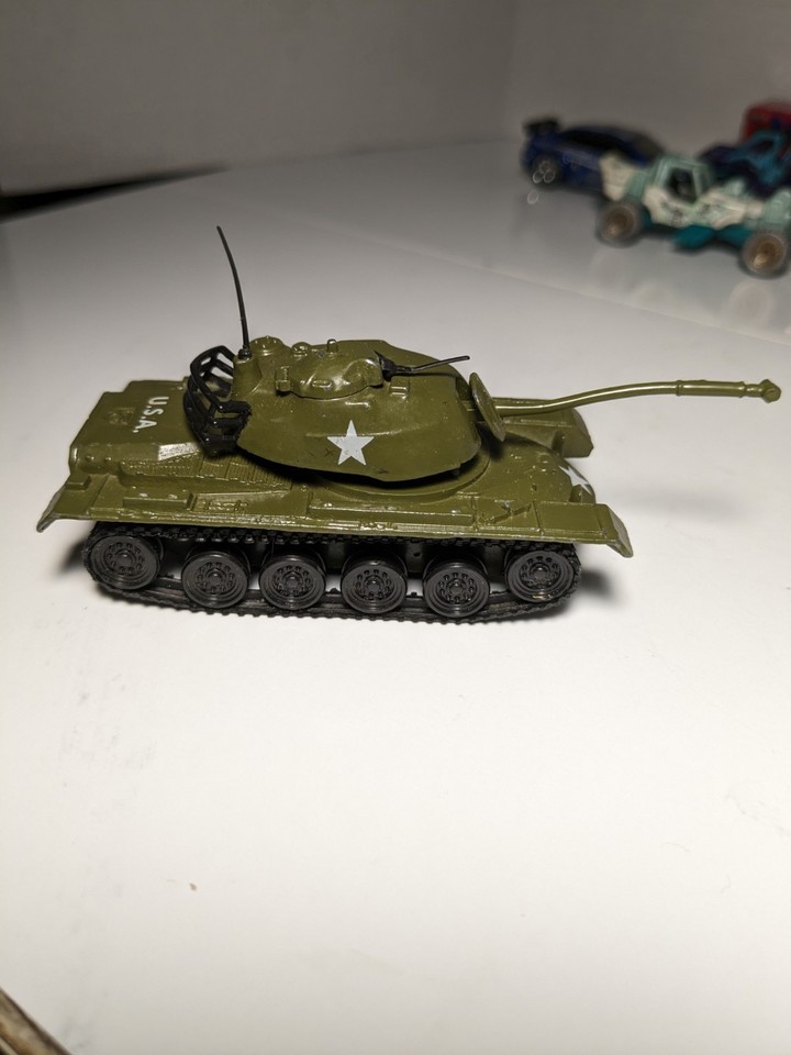 Vintage U.S.A T- 412 Patton Tank DIECAST METAL Military Tank Toy Army ...