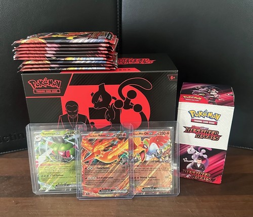 Pokémon TCG - Destined Rivals - ETB & Half Booster + 9 packs *OPEN* see ...