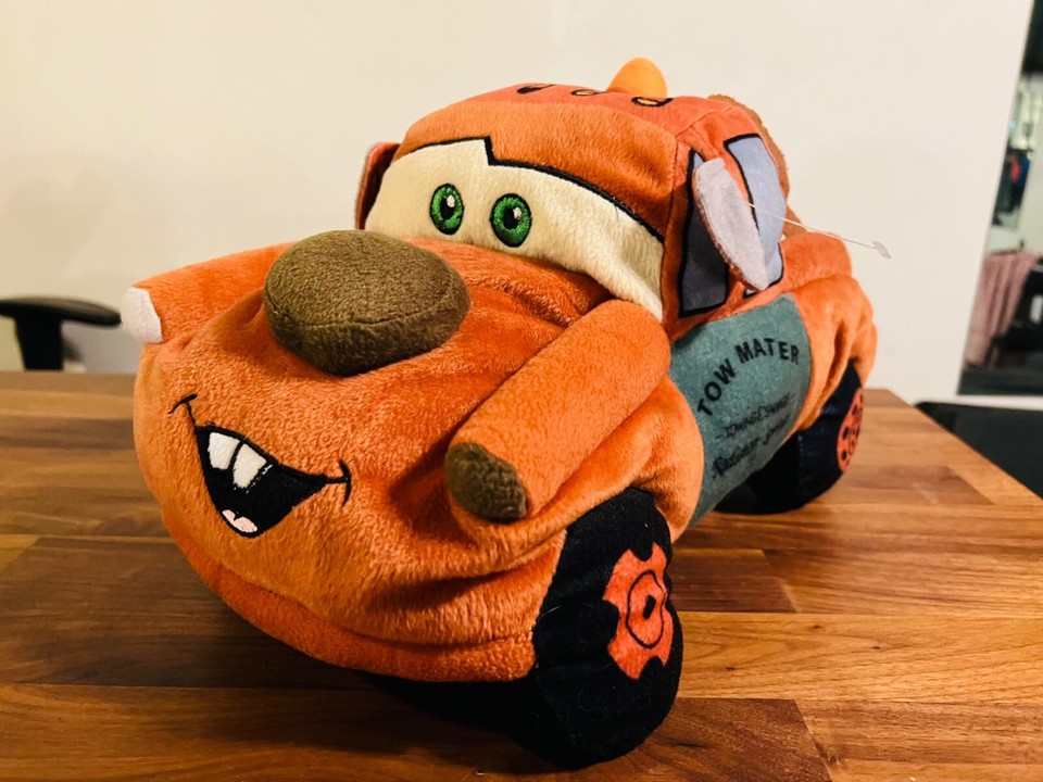 Disney Cars Tow Mater Happy Nappers Zipper Reversible Pillow inside out ...