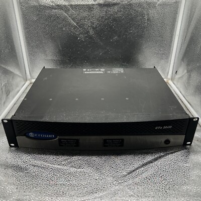 CROWN CTS 2000 TWO-CHANNEL HIQNET PIP-USP3 AUDIO POWER AMPLIFIER | eBay