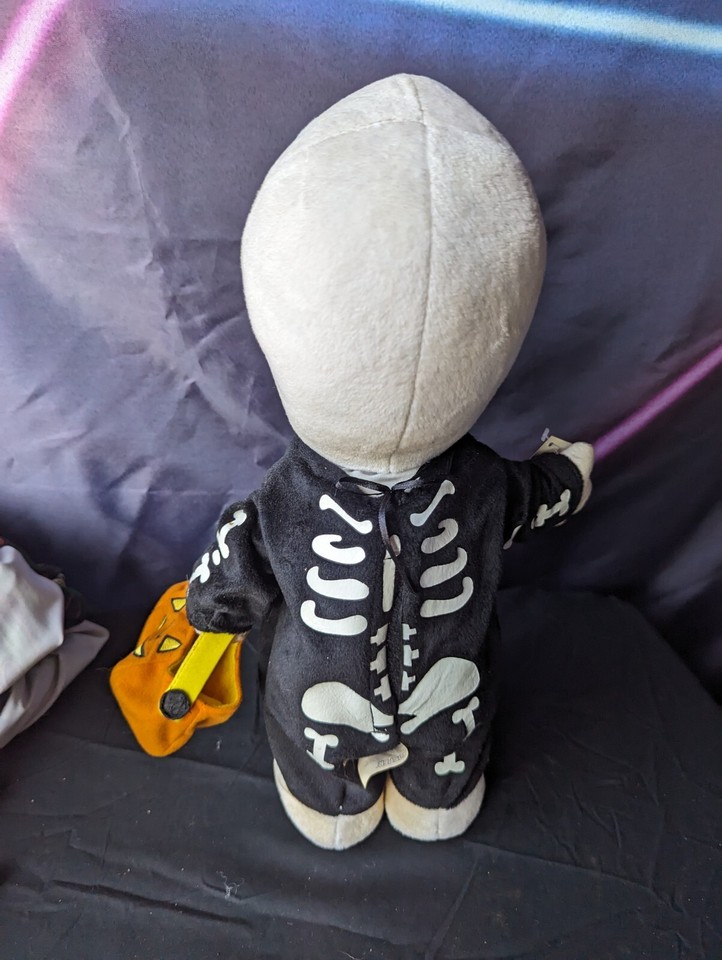 CASPER SKELETON HALLOWEEN PLUSH ANIMATED CHARACTER 16” SINGS DANCES ...