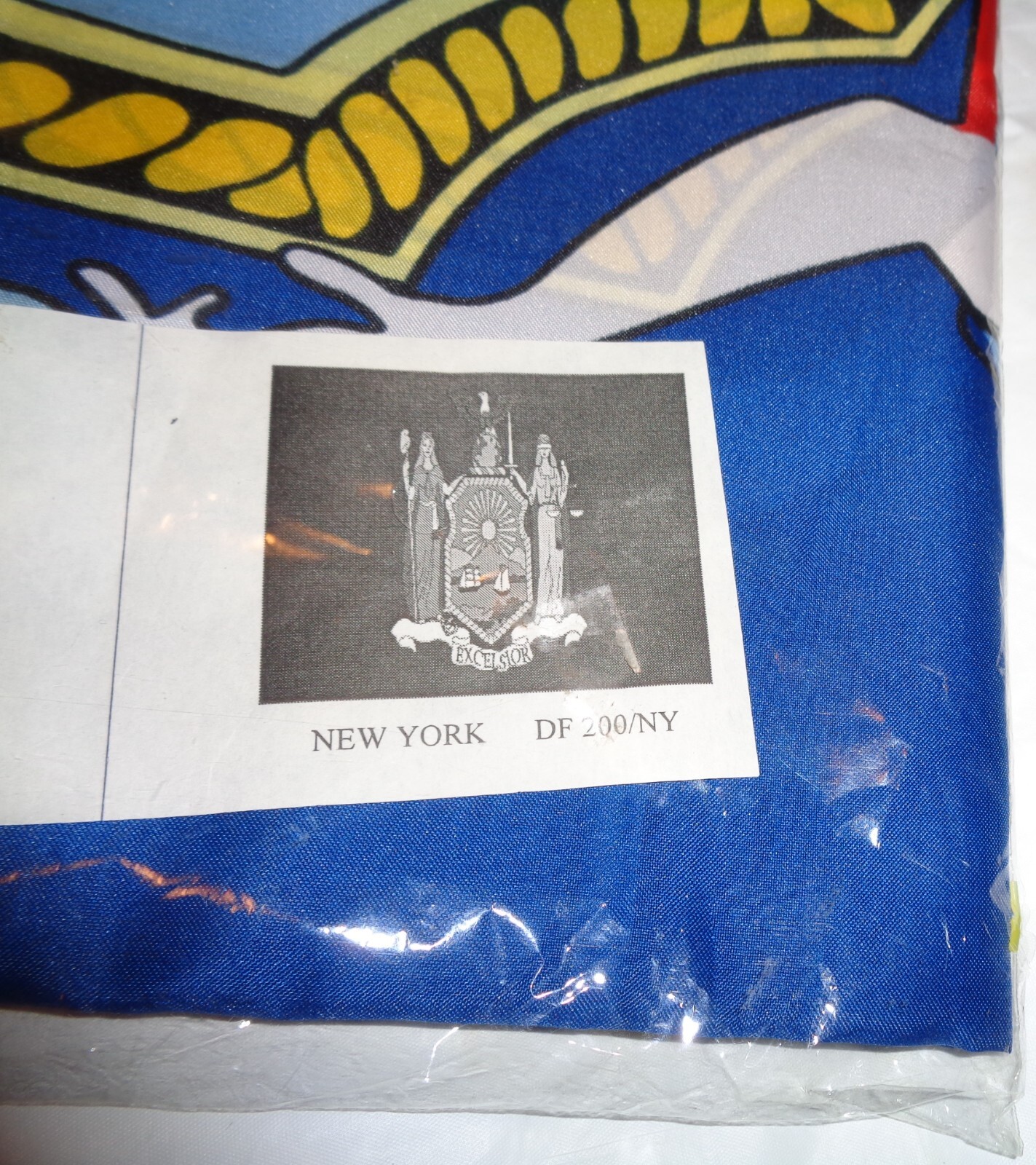 NEW YORK STATE FLAG 3X5 HOUSE BOAT GARDEN FLAG EXCELSIOR POLY NEW ...