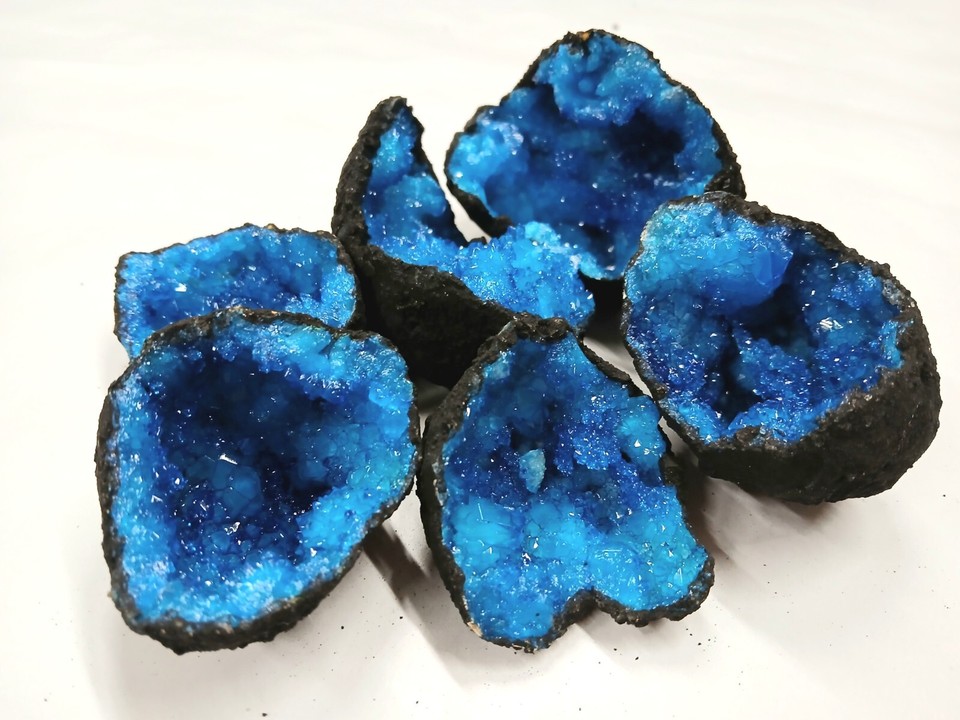 Atlas Mountain Crystal Geode with gift bag Sparkling Colours with ...