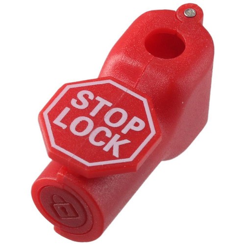 Red Security Lock 6mm Anti-Theft Locks Durable Pegboard Hook Lock ...