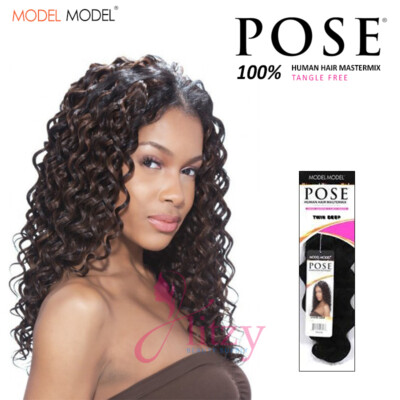 Model Model POSE Twin Deep Human Hair Master Mix weaving 16" | eBay