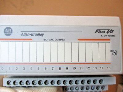 Allen-Bradley Flex I/O 1794-0A16 120VAC Output 46247HAT | eBay