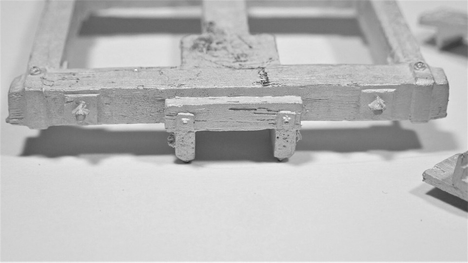 3 x 15' On30 Flat Car Frames with hand-brake wheels & stirrup steps 24 ...