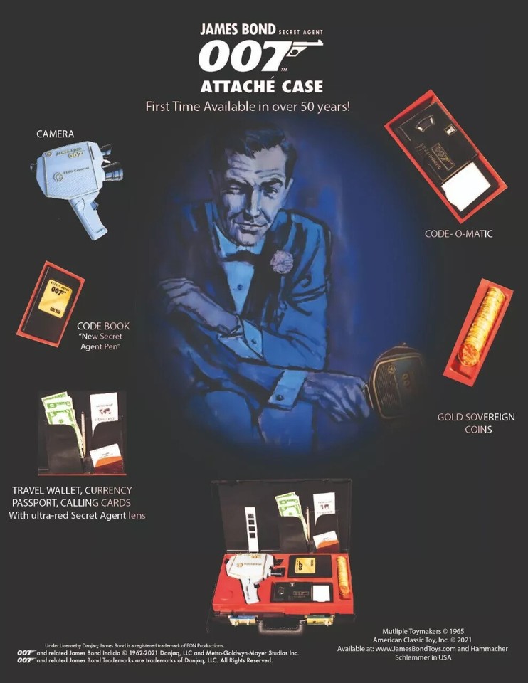 James Bond Secret Agent 007 Attache Case Briefcase Replica American ...