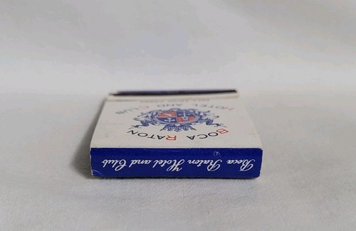 Vintage Matchbook Boca Raton Hotel and Club Florida Advertising Matches ...