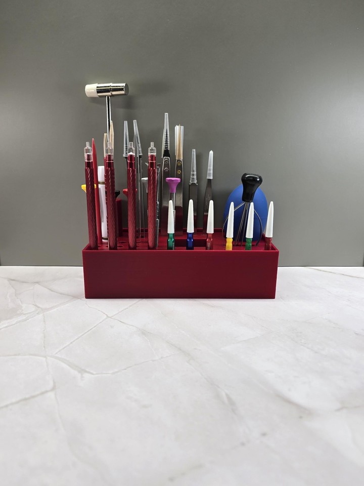 Watchmaker Tool Organizer Holder with 45 Slots fits Bergeon Dumont and ...