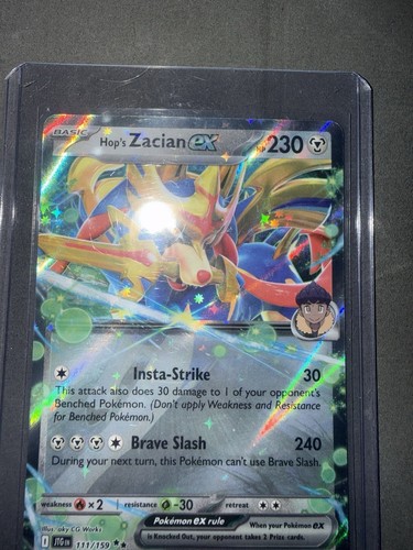 Pokémon TCG Hop's Zacian EX Card 111/159 Scarlet Violet Journey ...