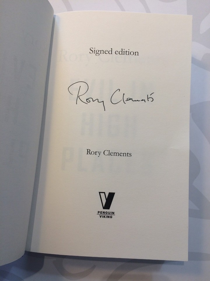 Evil in High Places by Rory Clements - Signed Edition | eBay UK