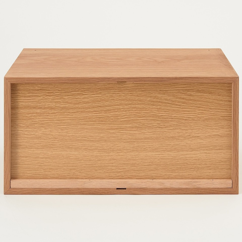 MUJI Wood Storage Drawer 14.5 X 7.3 X 11 inch oak wood Vertical and ...