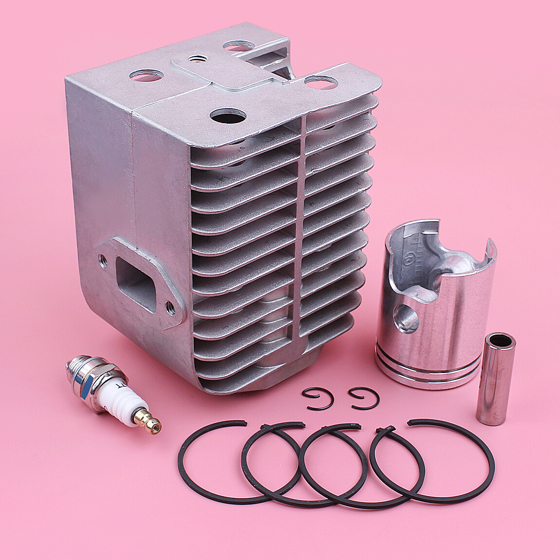 45mm Cylinder Piston w Ring Spark Plug Kit For Wacker WM80 BS500 BS502 ...