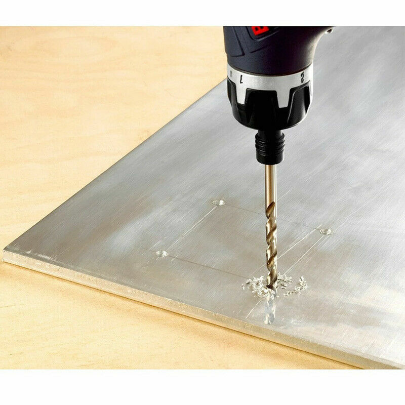 13PCS HSS COBALT JOBBER DRILL BIT SET 1/4" HEX SHANK 1.5-6.5mm BITS ...