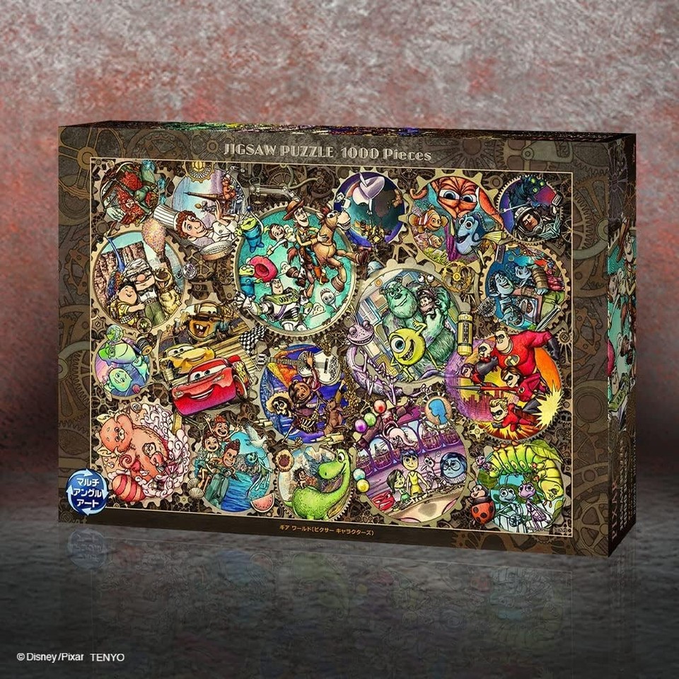 Tenyo 1000 pieces Jigsaw Puzzle Disney Gear World Pixar Characters ...