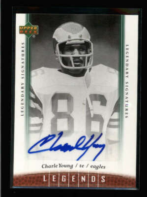 CHARLE YOUNG 2006 UD LEGENDS #67 LEGENDARY SIGNATURES AUTOGRAPH AUTO ...