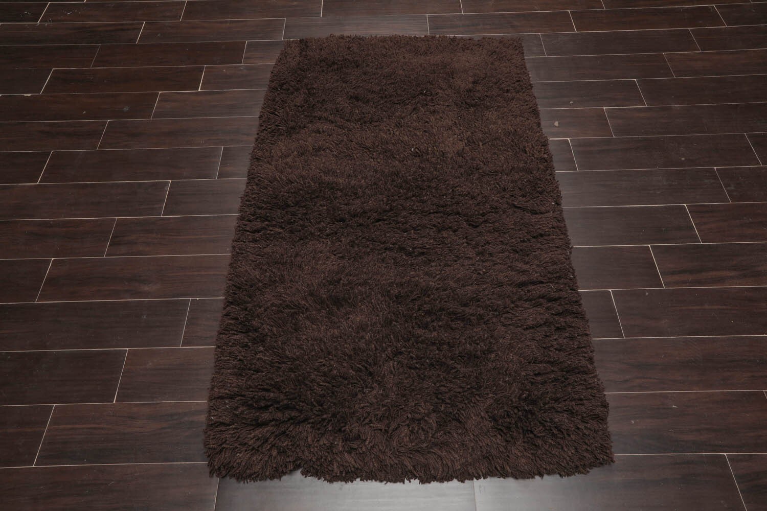 3x5 Shaggy Hand Knotted Wool Area Rug Chocolate 3 Inches Thick | eBay
