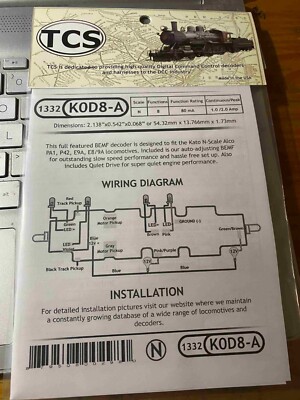 TCS N Scale Decoders for Atlas & Kato/Wire & KA-N1 KA | eBay
