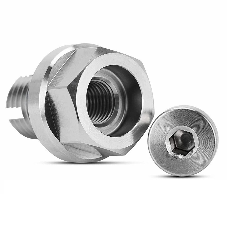 M12.1x1.75, 15mm Oversize Piggyback Oil Drain Plug Self Tapping Thread ...