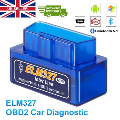 ELM327 OBD2 Bluetooth OBD-II Car Diagnostic Scan Reader Tool Mini ...
