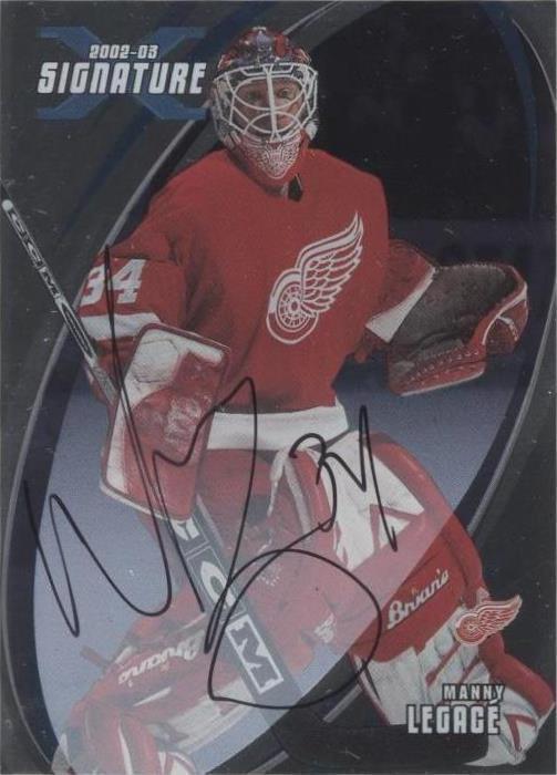 2002-03 In the Game Be A Player Signature Series - Manny Legace #104 ...